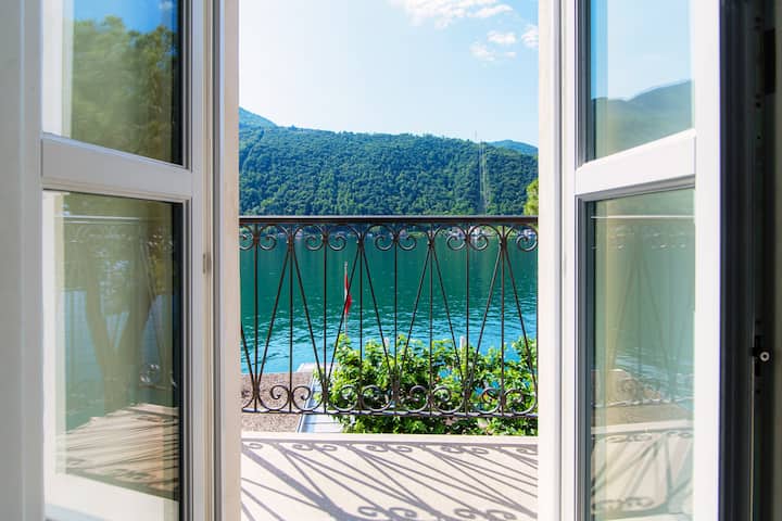 Apt. Historique Sur Le Lac (Il Balcone Sul Lago) - Morcote