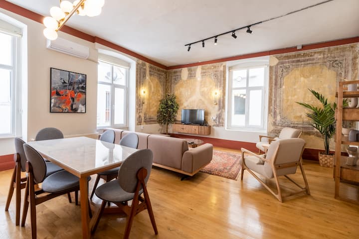 Grand Appartement Bohème 5&nbsp;Chambres Avec Bain Turc En Centre-ville - Istanbul