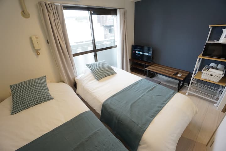 2 Beds! 1 Min To Kuromon Market Near Namba #Fl51 - Osaka, Japan
