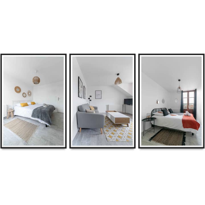 Appartement Design - Parcs Et Parking Gratuit - Bellerive-sur-Allier