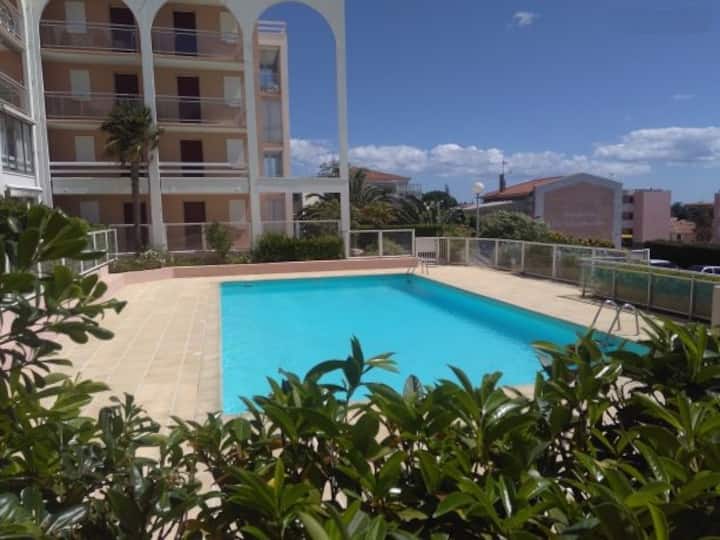 Studio-cabine 4 Pers. Piscine - Sète