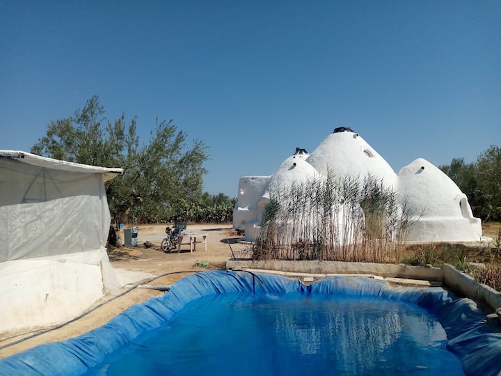Maison En Superadobe (Earthbag) - Tunisia