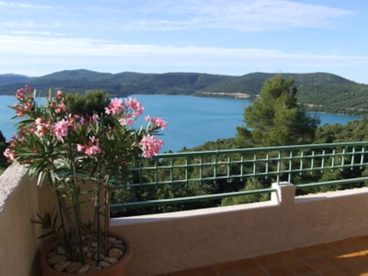 Appart 55 M2, Terrasse Vue Lac, Classé 2*, Fibre - Les Salles-sur-Verdon