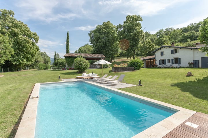Propriété 5 Hectares Climatisée Piscine/tennis - Font d'Urle