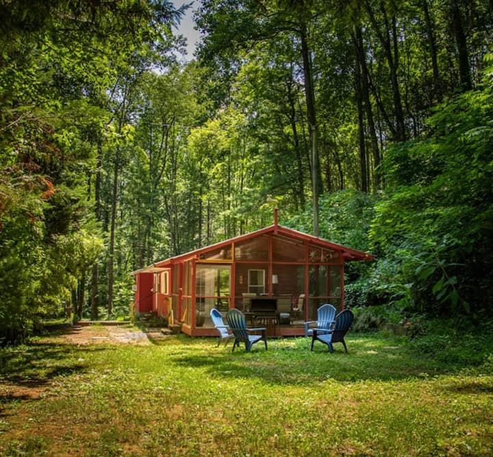 Private Cabin W Hot Tub! Large Yard - Downtown Ll - Lake Lure, NC