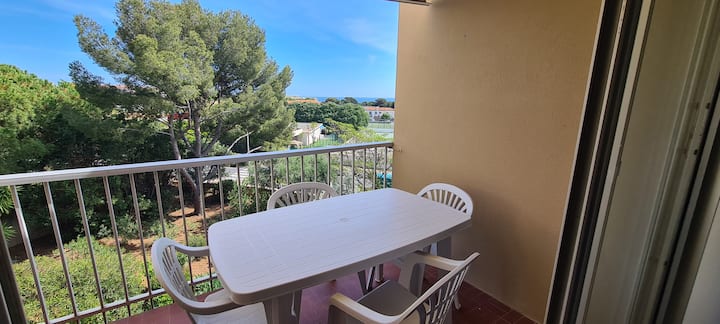 Logement Climatisé 4 Couchages à La Corniche - Sète