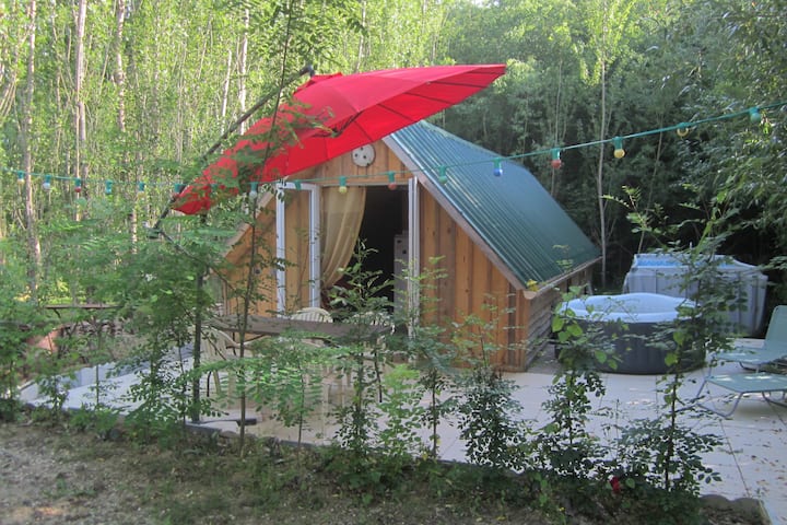 Chalet Bois En Pleine Nature Avec Piscine+jacuzzi - Gironde