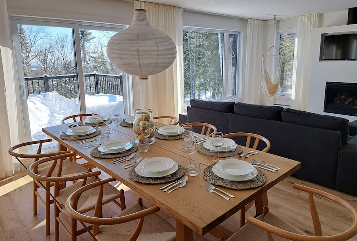 Grande Ourse | Chalet Boréal, Foyer & Spa - Charlevoix