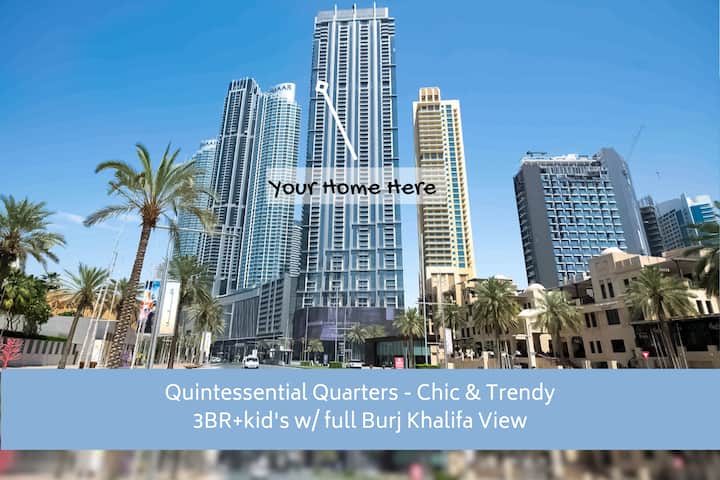 Chic & Trendy 3br+kid's In Vibrant Downtown Dubai - Dubái
