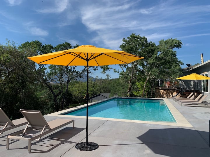 Calistoga Pool & Ranch Estate - Sleeps 8 - Calistoga, CA