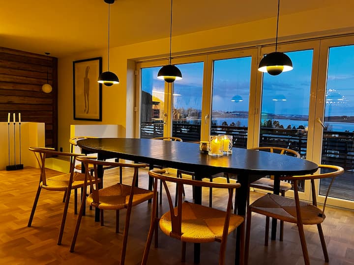 Moderne Bolig Ved Mjøsa - 100 Kvm Terrasse - Noruega