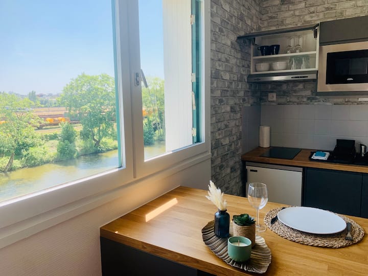 Le Wild, Balcon Avec Jolie  Vue Sur Vilaine - Rennes