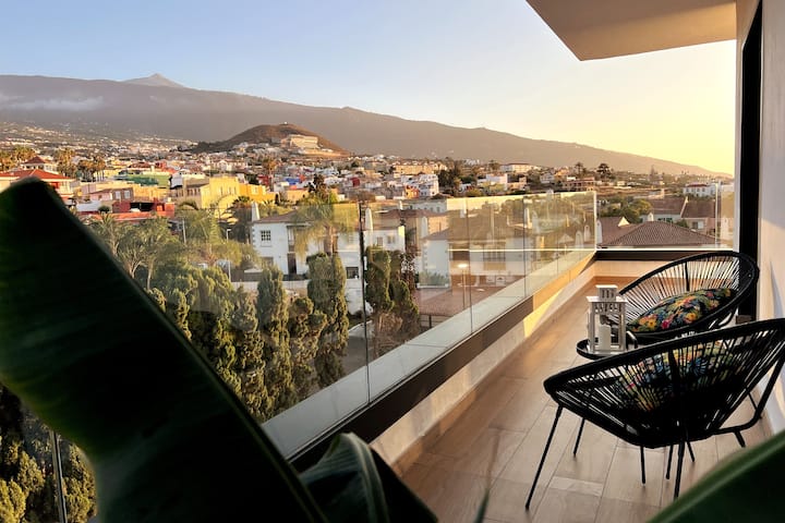 Luxurious Apt, Pool, Terrace With Views To Teide - La Orotava
