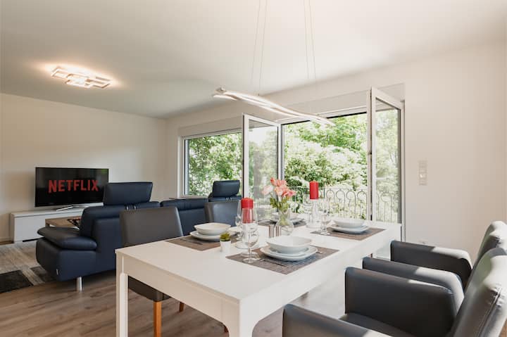 Quiet 2-room Apt | Parking | Terrace | Bbq - Hennef