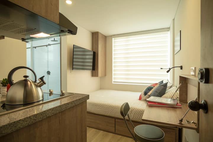 B_stylish Studio, Prime Location & Coworking Free - Bogotá