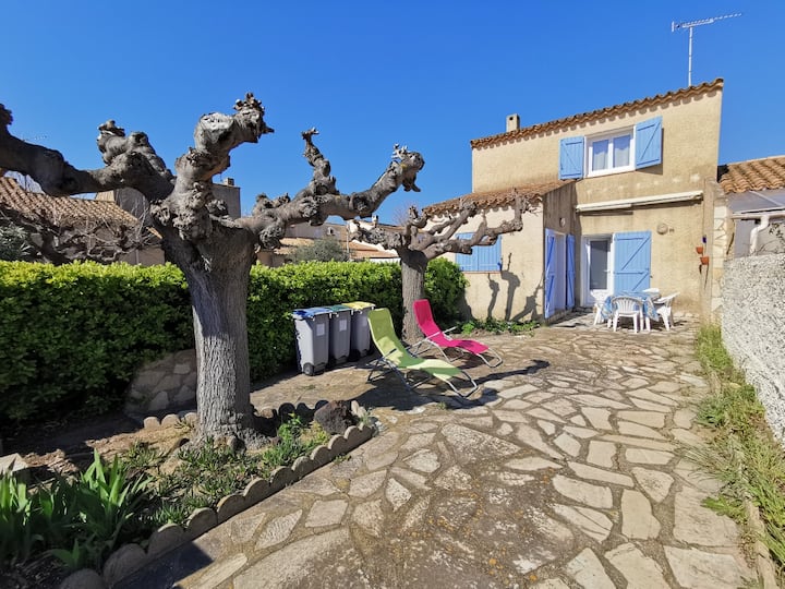 Pavillon 5 Couchages Climatisé 750m Plage - Vendres