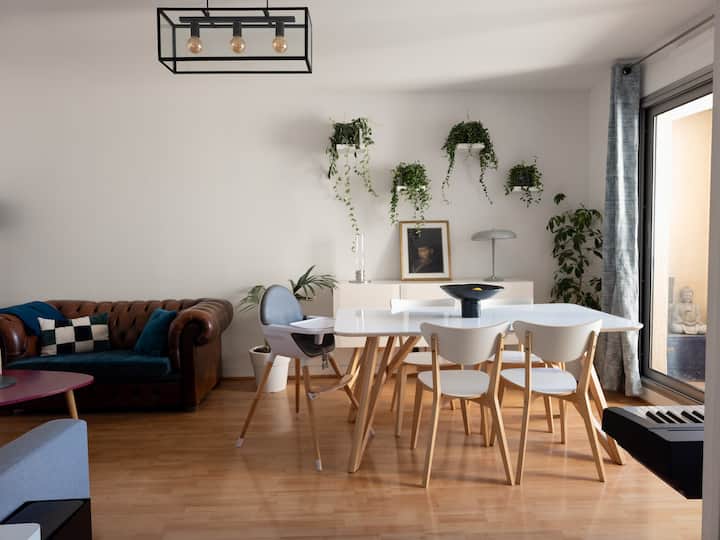Appartement Moderne, Lumineux Et Minimaliste - Porte de Bagnolet