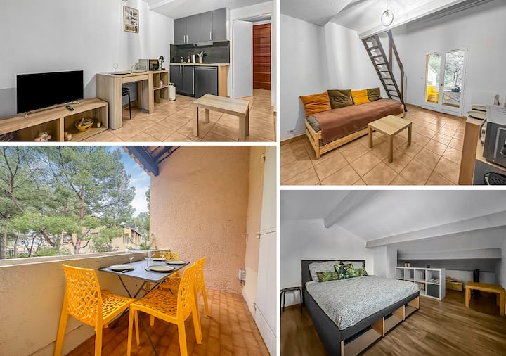 Plage à 5 Min - A Bandol - Wi-fi Pro - Parking X2 - Bandol