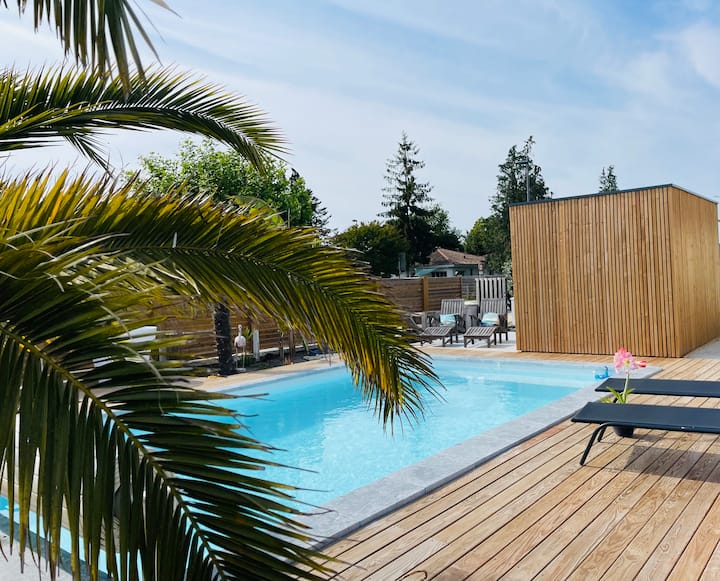 Jolie Maison+ Jardin + Piscine - Capbreton