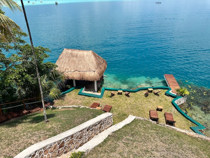 Bacalar My Love Cábaña Coco Beach Front Laguna - Bacalar