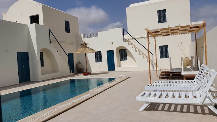Maison D'hôtes Houch à Temlal (Patrimoine Unesco) - Djerba