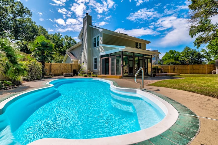 The Lowcountry Pool Retreat/tanger Outlet/top Golf - Charleston