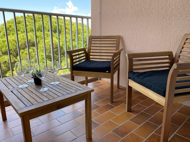 App Port Hyères 4p Clim Terrasse - Hyères