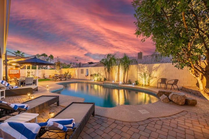 Spacious Oasis W/ Heated Pool - Mins To Downtown - Gilbert, AZ