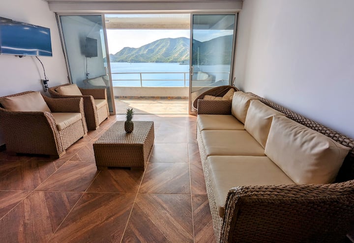 Luna Del Mar, Casa De 3 Habs Con Acceso Al Mar. - Taganga