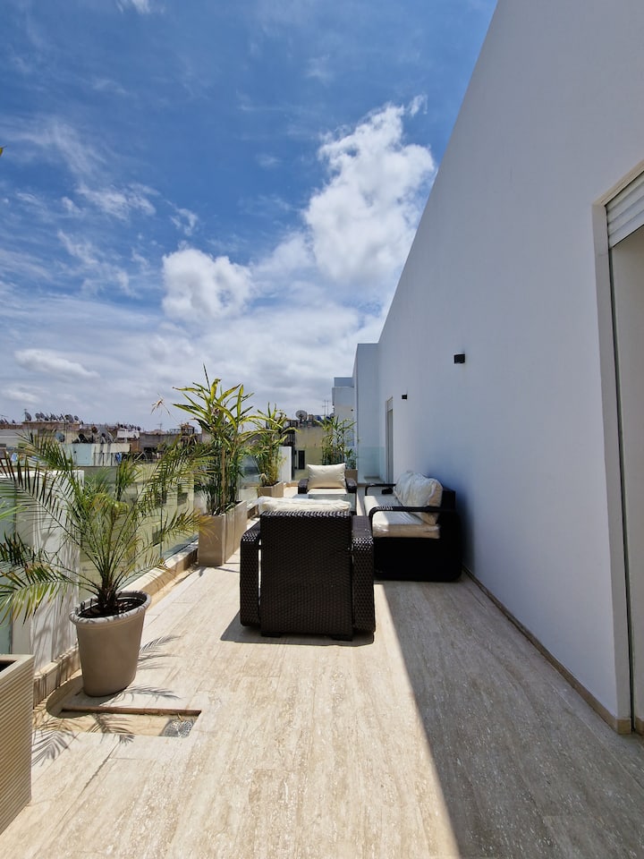 Cosy Studio Avec Belle Terrasse - Casablanca