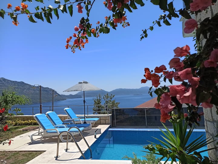 Doğa, Deniz Ve Simi Ada Manzaralı Taşevvilla - Bozburun