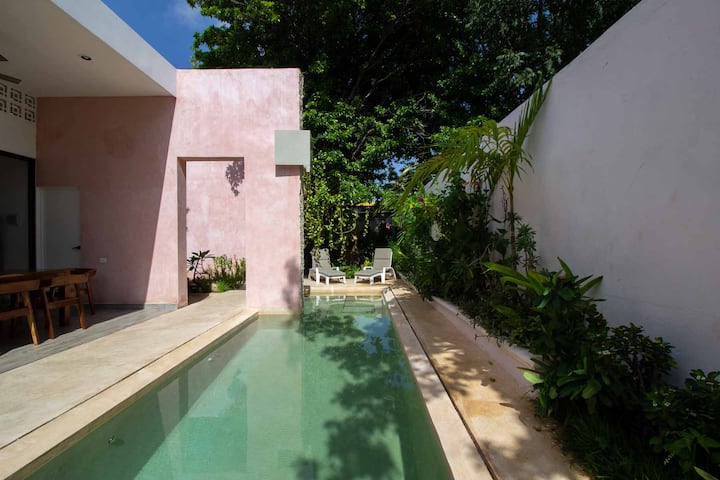 Gran Alberca - Jardines - Céntrico - Hab. Felipe - Mérida, México