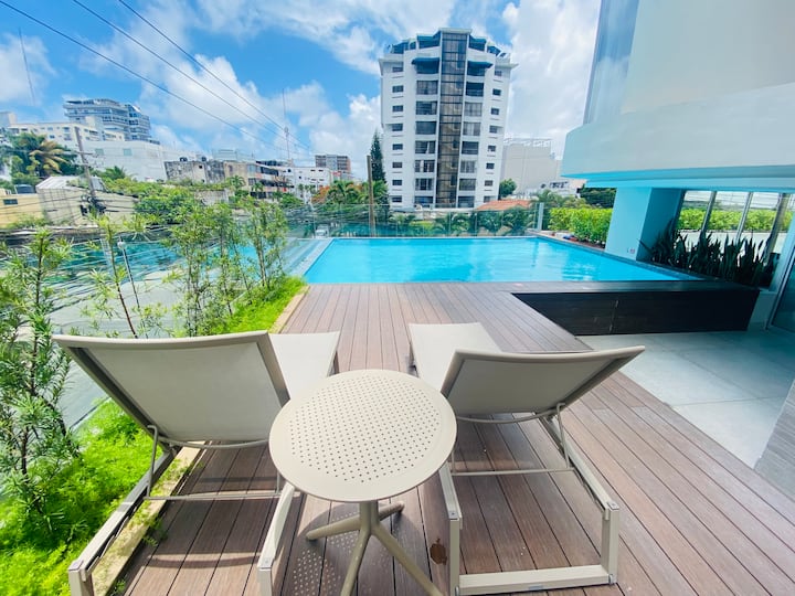 1 Br Piantini/pool/gym/downtown - Santo Domingo