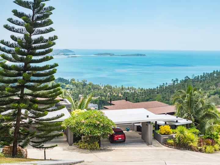 Luxury 4bdr Villa•costa A10 •Seaview• Chaweng Noi - Koh Samui