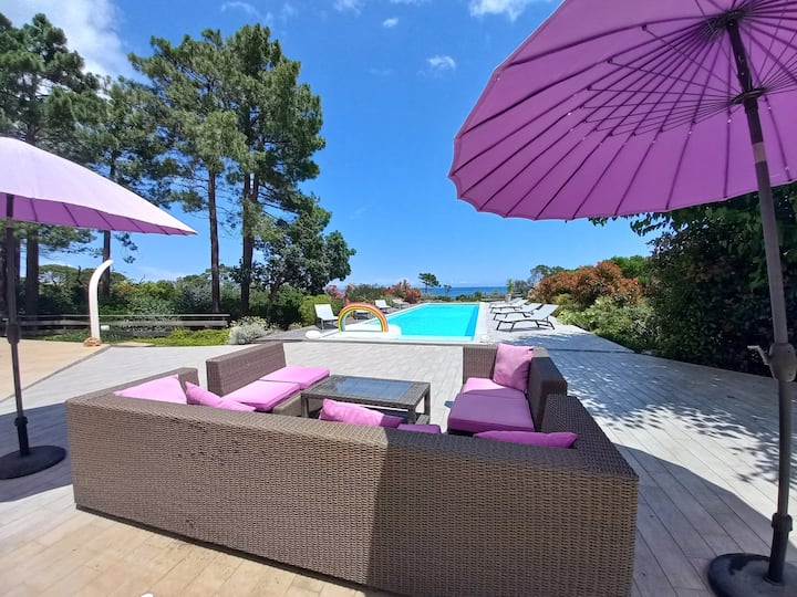 Villa De Luxe Pieds Dans L'eau Plage 100m+piscine - Solenzara