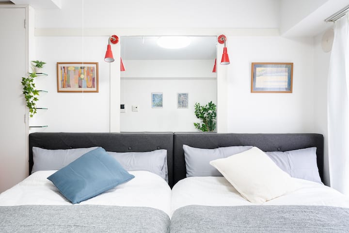 Convenient Access.2 Small Double For Up To 4people - Ikebukuro