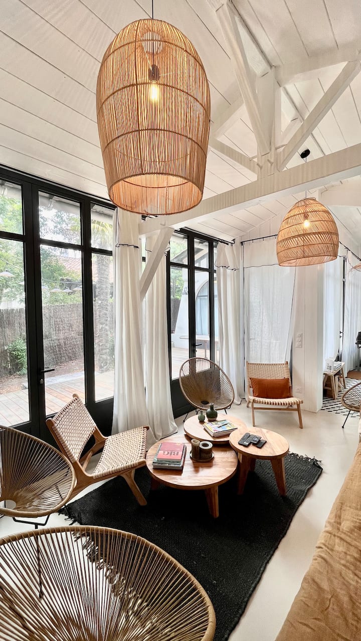 Grand Piquey : Jolie Maison 6p Avec Clim Et Jardin - Cap Ferret