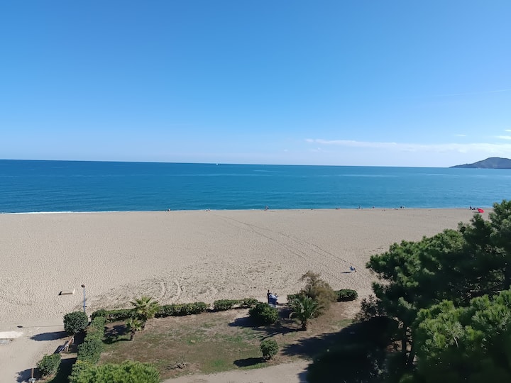 Appartement Vue Mer Avec Loggia Accès Plage Direct - Argelès-sur-Mer