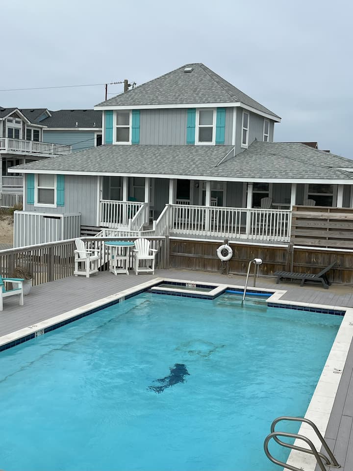 Obx Dog-friendly / Oceanfront/ Poolside Cottage 17 - Nags Head, NC