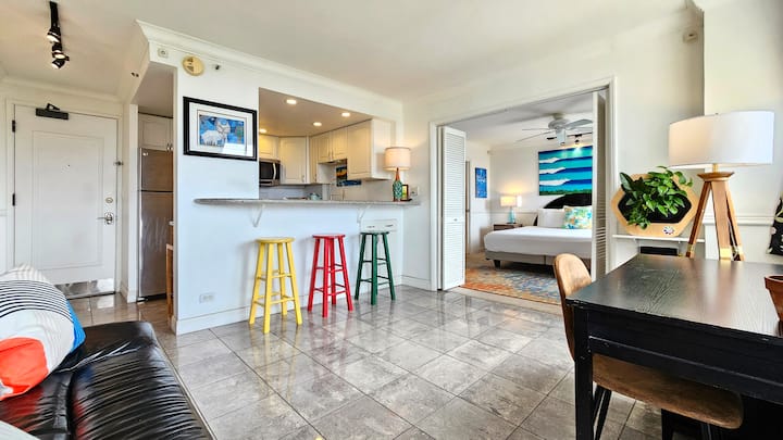 Wg 815 King Bedroom Condo Full Kitchen Sleeps 3 - Honolulu, HI