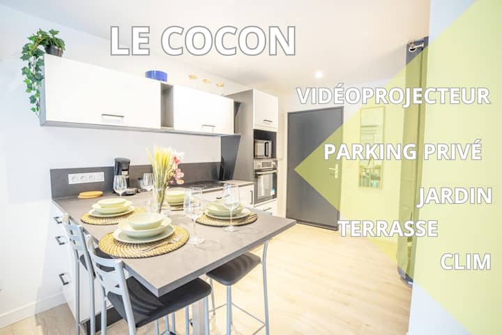 New Le Cocon*clim*vidéoprojecteur*parking*wifi - Montpellier
