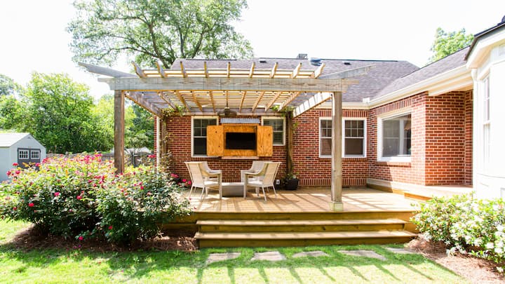 Walkable, Backyard, 5 Points, Office, W/d, King - Athens, GA