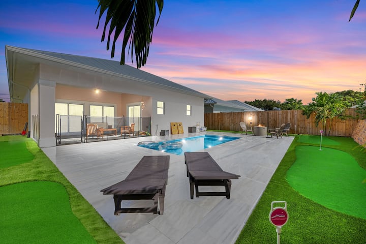 New*mini-golf*heat Or Chill Saltwater Pool*arcade - Jensen Beach