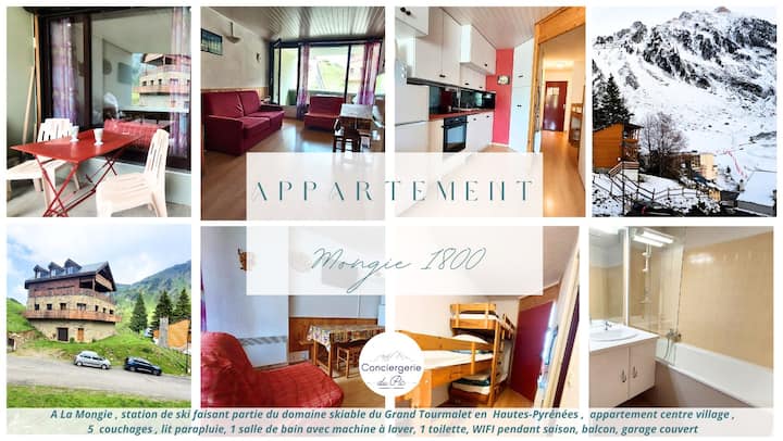 Studio Centre Station La Mongie Parking Internet - La Mongie