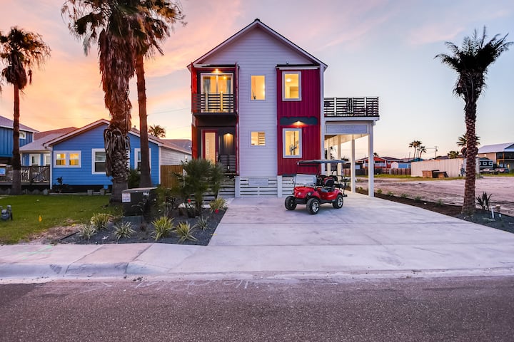 Modern By The Sea - Red - Port Aransas, TX