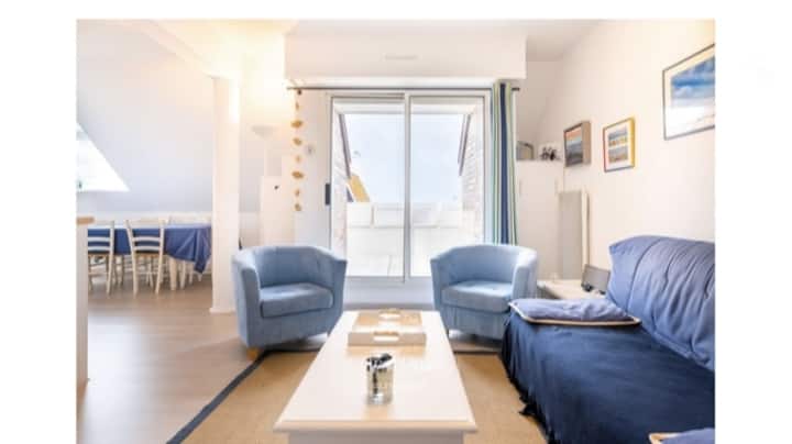 Appart Duplex Hypercentre 8 Pers , Petite Vue Mer - Le Touquet