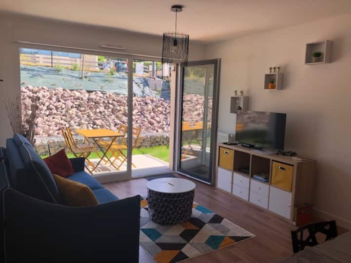 L'apaisant Appartement Rdc,43m2-terrasse /Jardinet - Houlgate