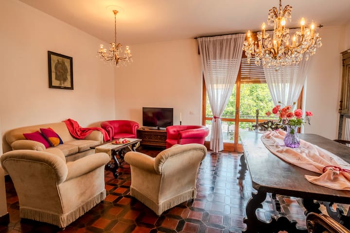 Villa Gabri 1- Espaces, Terrasse, Parc, Parking - Meina
