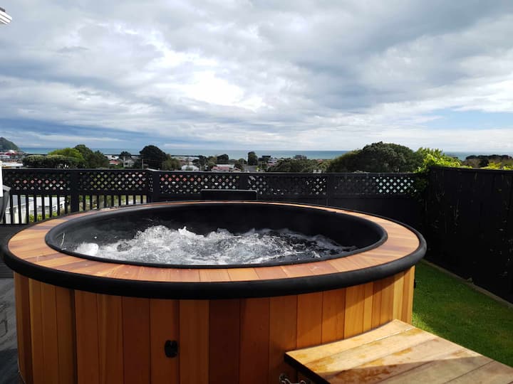 House On The Hill With Sea Views - New Plymouth