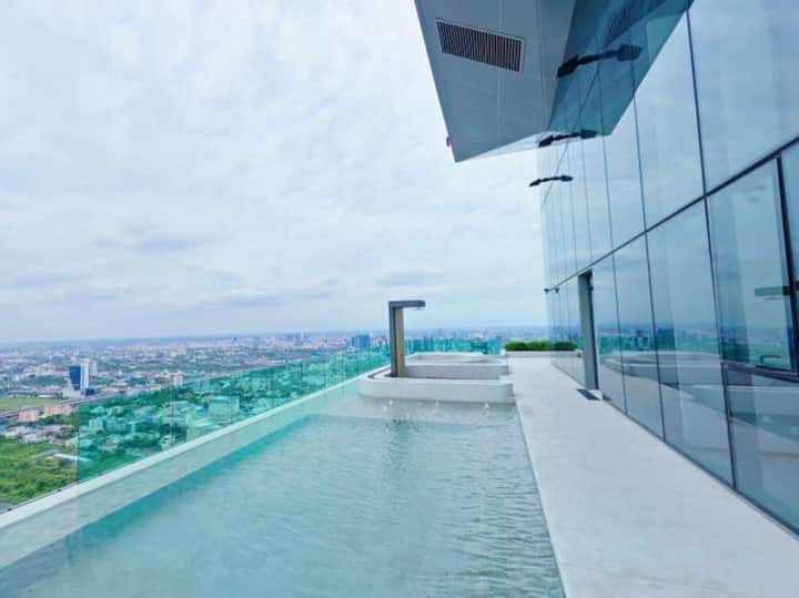 44f Stunning View/270° Infinity Sky Pool - Bangkok